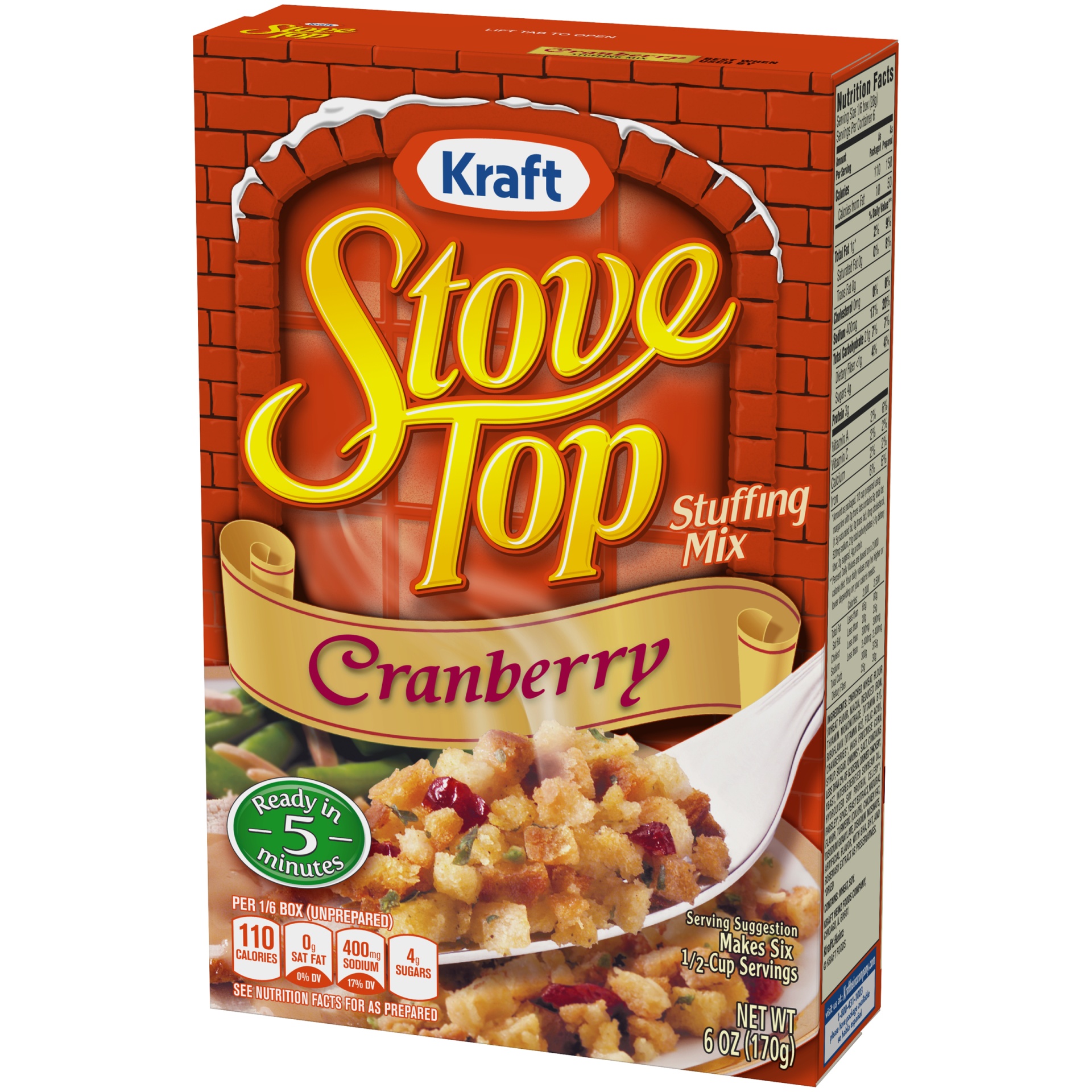 Kraft Stove Top Cranberry Stuffing Mix 6 oz Box 6 oz | Shipt