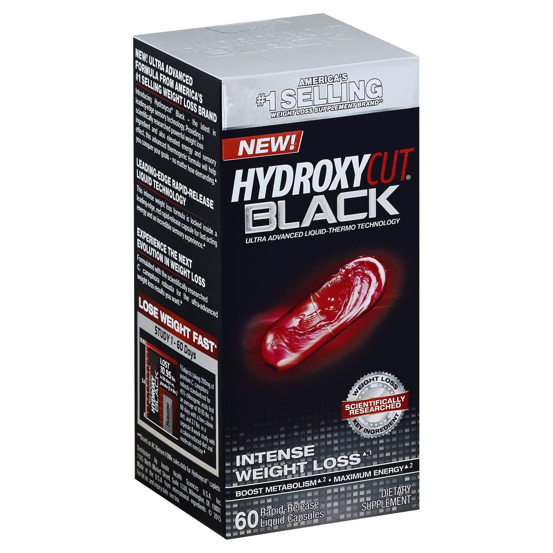 Hydroxycut Black Weight Loss Capsules 60 ct | Shipt