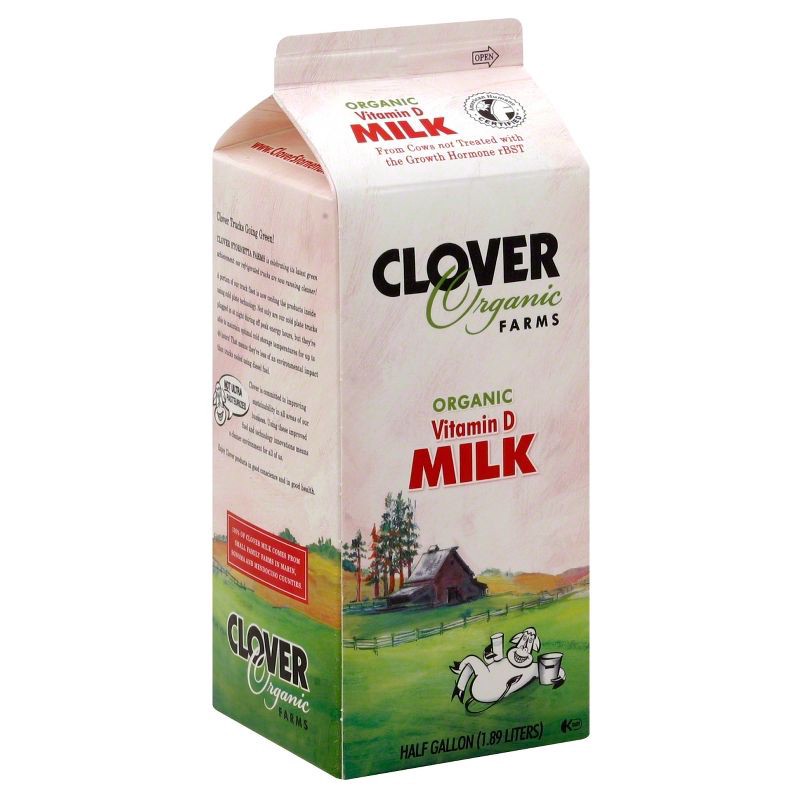 Clover Sonoma Clover Organic Farms Milk - 0.5gal 1/2 gal | Shipt