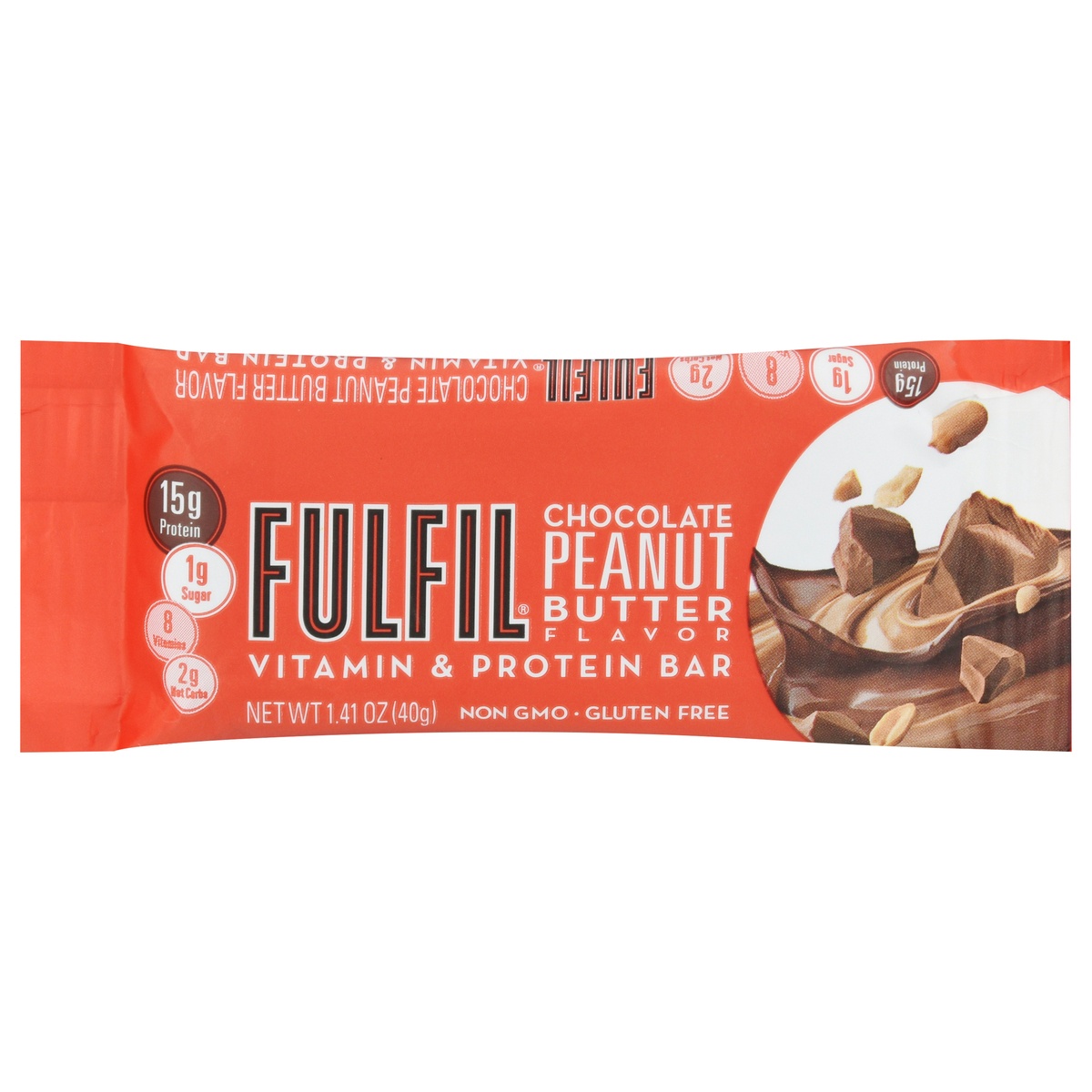 Fulfil Chocolate Peanut Butter Flavor Vitamin & Protein Bar 1.41 oz 1. ...