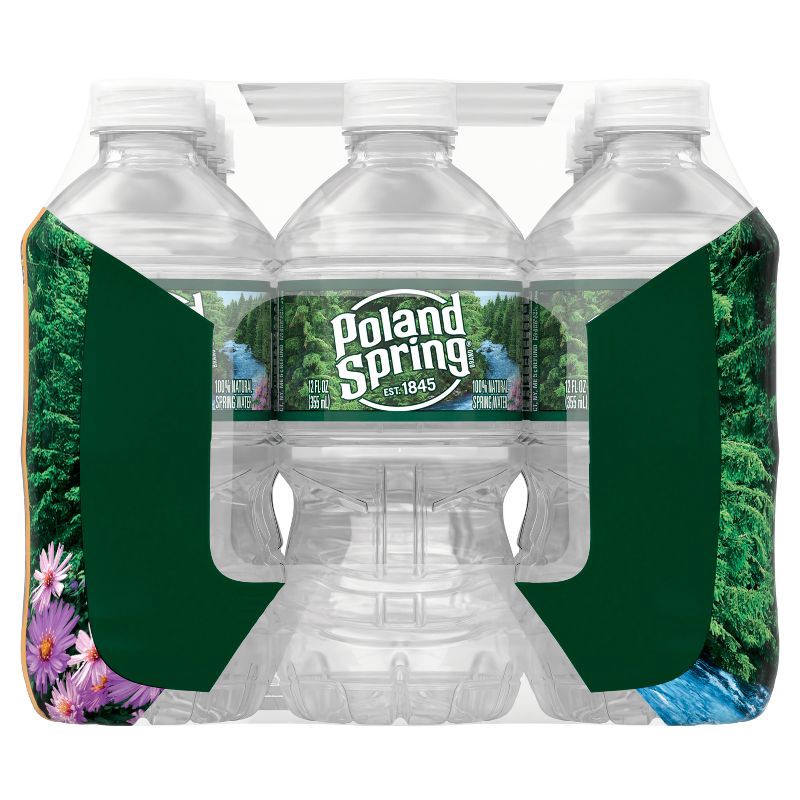 Poland Spring Brand 100% Natural Spring Water - 12pk/12 fl oz Bottles ...