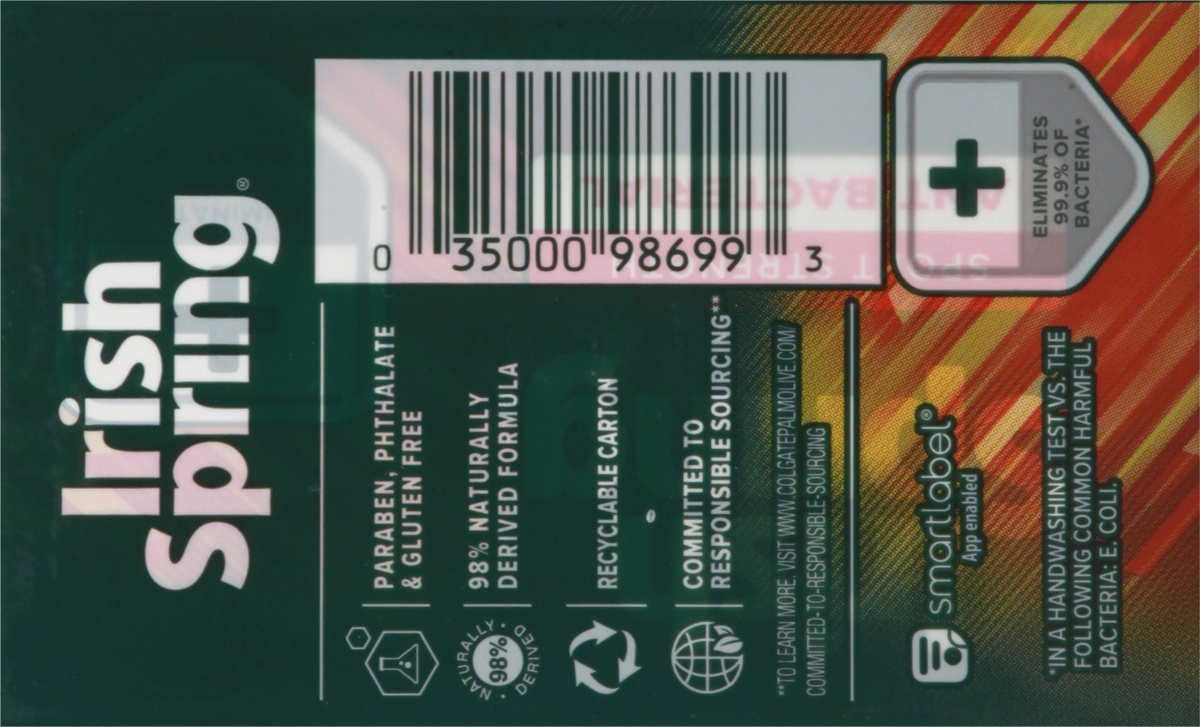 Irish Spring Sport Strength Antibacterial Bar Soap 3 ct; 3.75 oz | Shipt