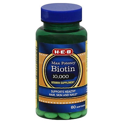 H-E-B Biotin 10000 mcg 60 ct | Shipt