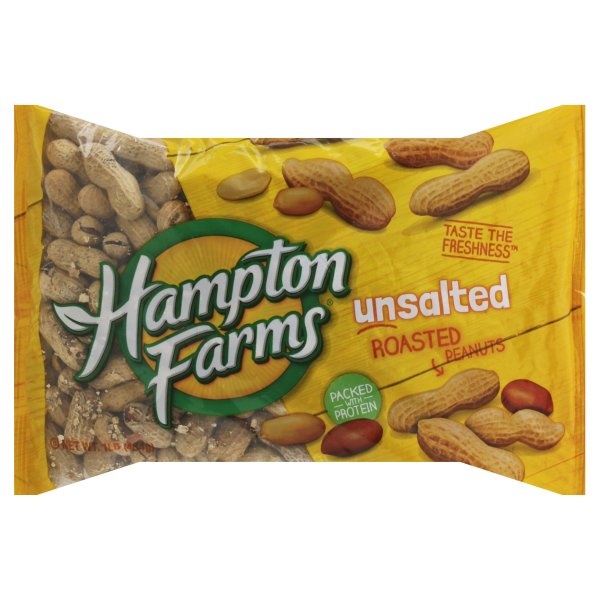 Hampton Farms Roasted No Salt Peanuts 1 lb | Shipt