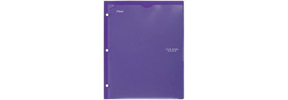 Mead Five Star 2 Pocket Plastic Folder (Colors May Vary) 1 ct | Shipt