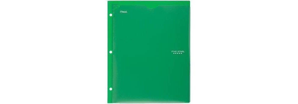 Mead Five Star 2 Pocket Plastic Folder (Colors May Vary) 1 ct | Shipt