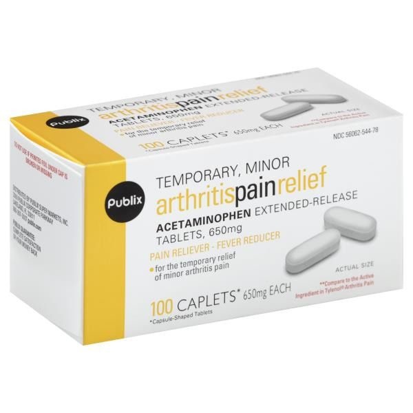 Publix Temporary, Minor Arthritis Pain Relief Extended-Release Tablets ...