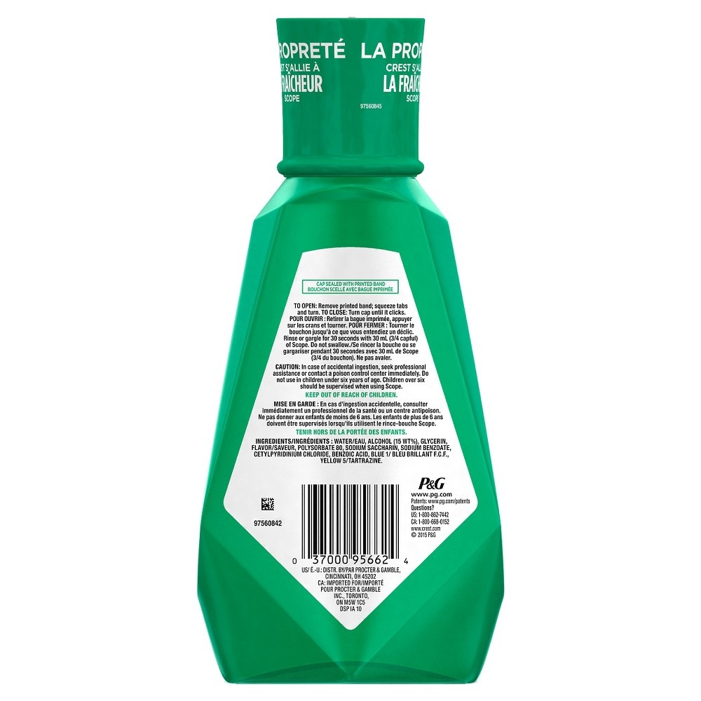 Crest Scope Original Mint Rinse 1 liter | Shipt