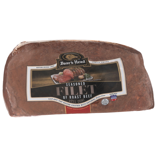 Boar's Head Deli Well Done Seasoned Filet of Roast Beef (Thin Sliced ...