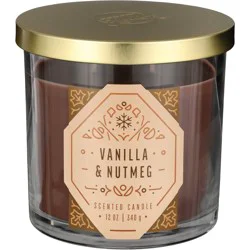 Destination Holiday Vanilla & Nutmeg Scented Candle 12 oz | shipt