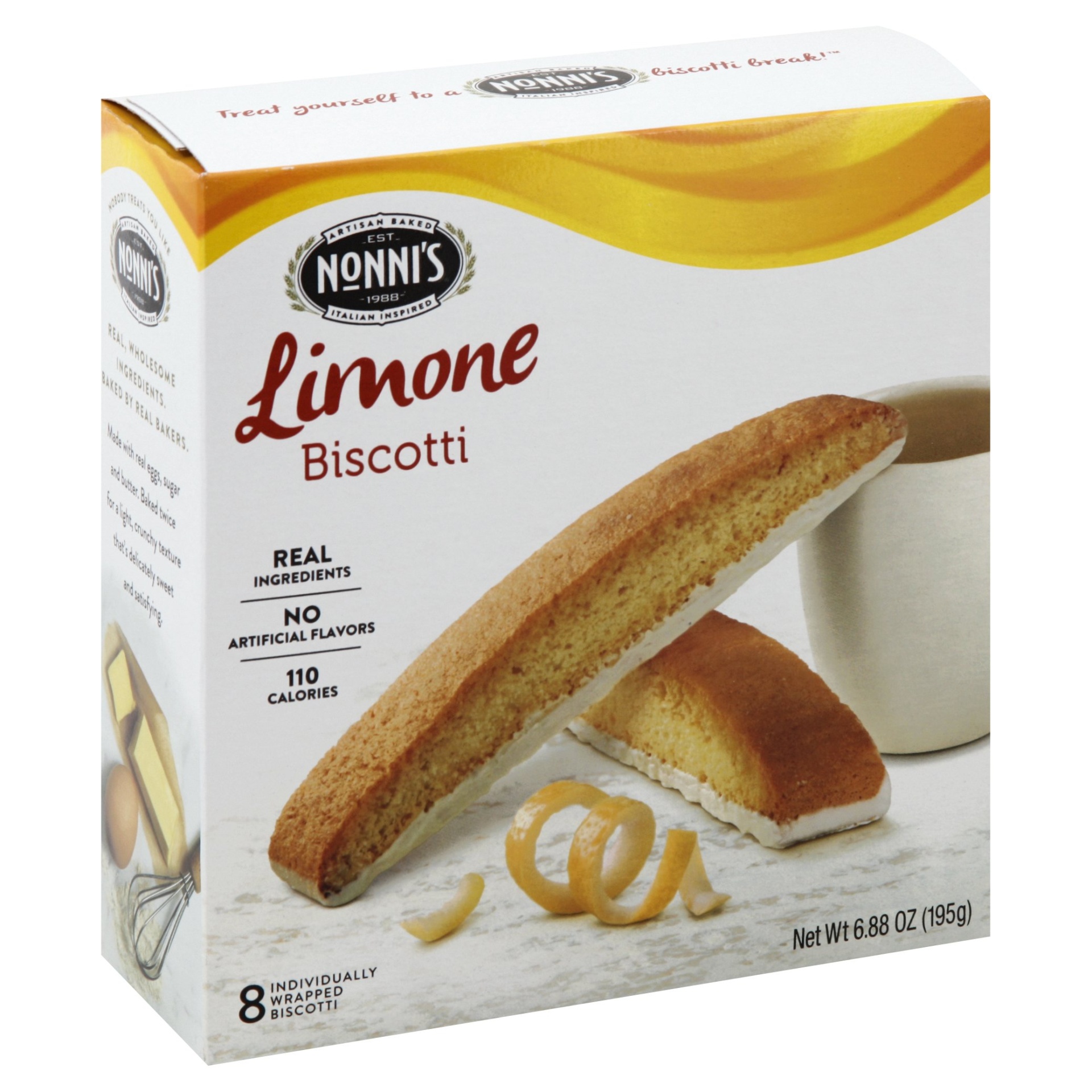 Nonni's Limone Biscotti 8 ct; 6.8 oz | Shipt