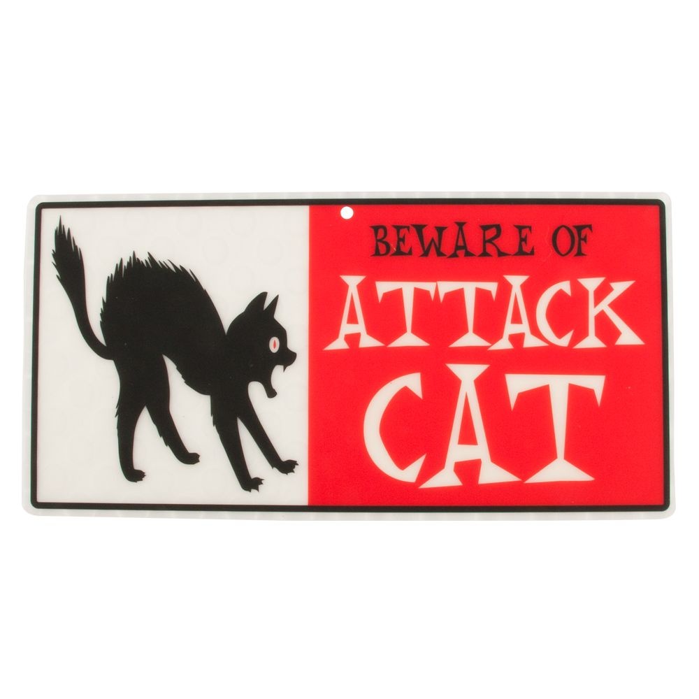 Hillman Beware of Attack Cat'' Sign'' 1 ct | Shipt