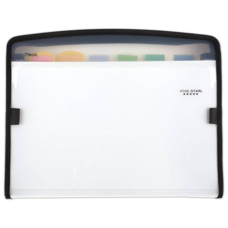 Five Star 7 Pocket Expanding File Folder with Zipper (Color Will Vary ...
