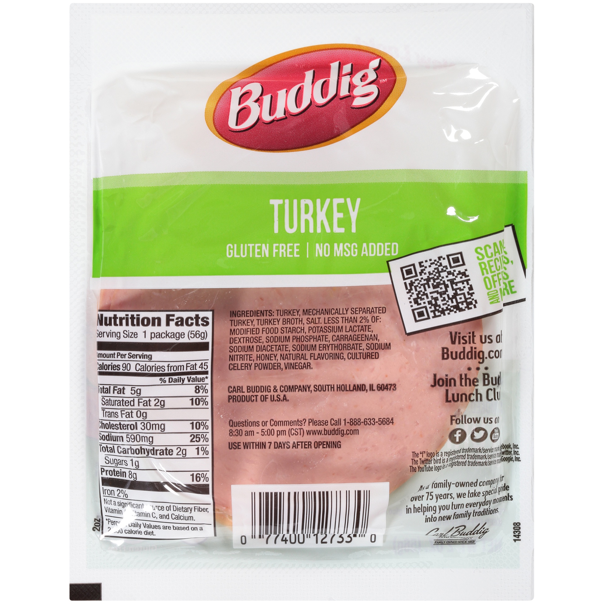 Buddig Original Turkey 2 oz | Shipt