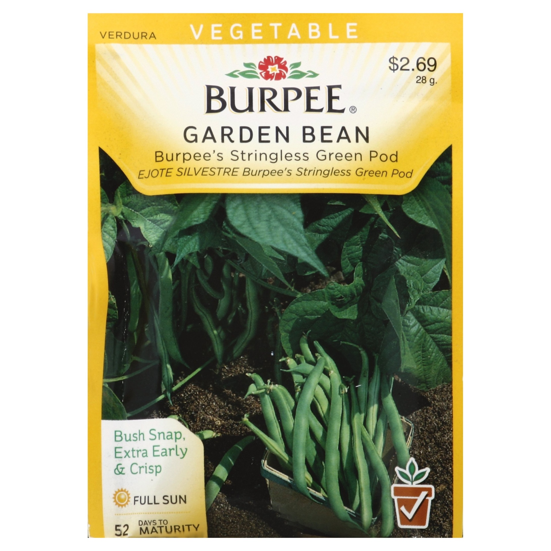 Burpee Stringless Green Pod Bean Seeds 1 ct | Shipt