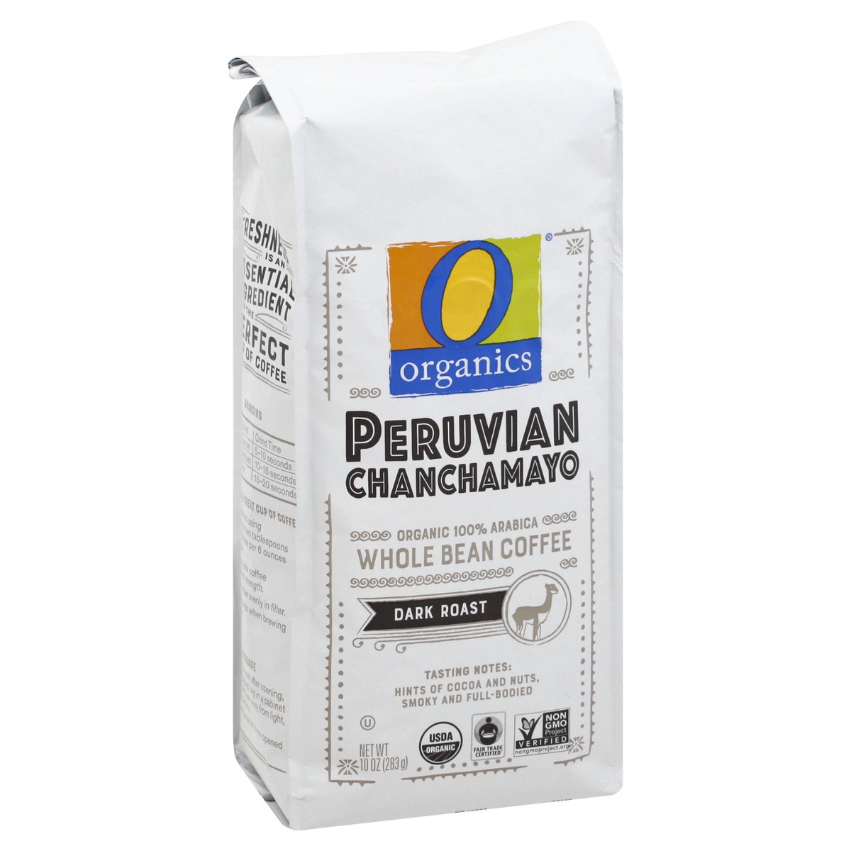 O Organics 100% Arabica Whole Bean Dark Roast Peruvian Chanchamayo Coffee 10.0 oz | Shipt