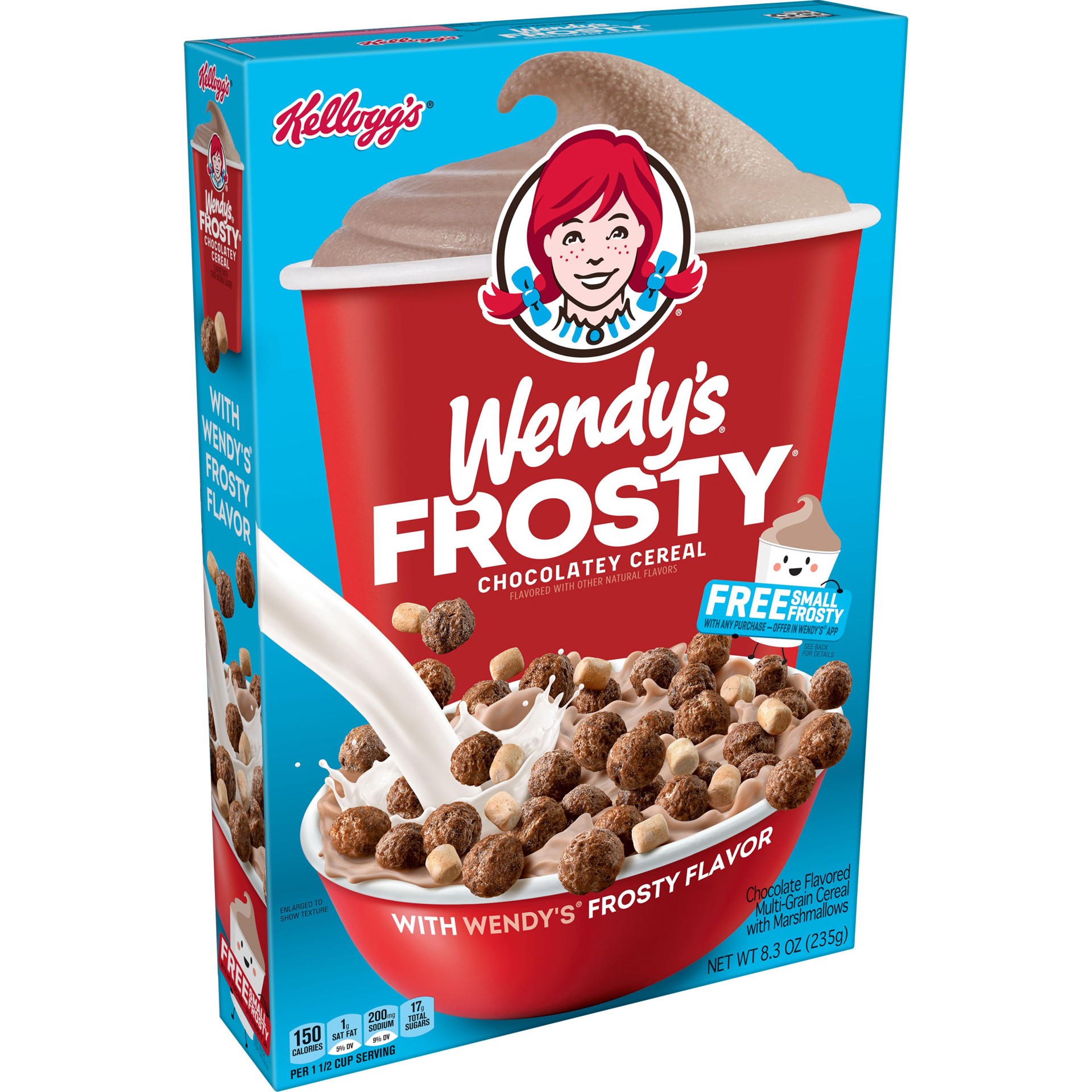 Kellogg's Wendy's Frosty Breakfast Cereal, Fiber Cereal, Kids Cereal ...