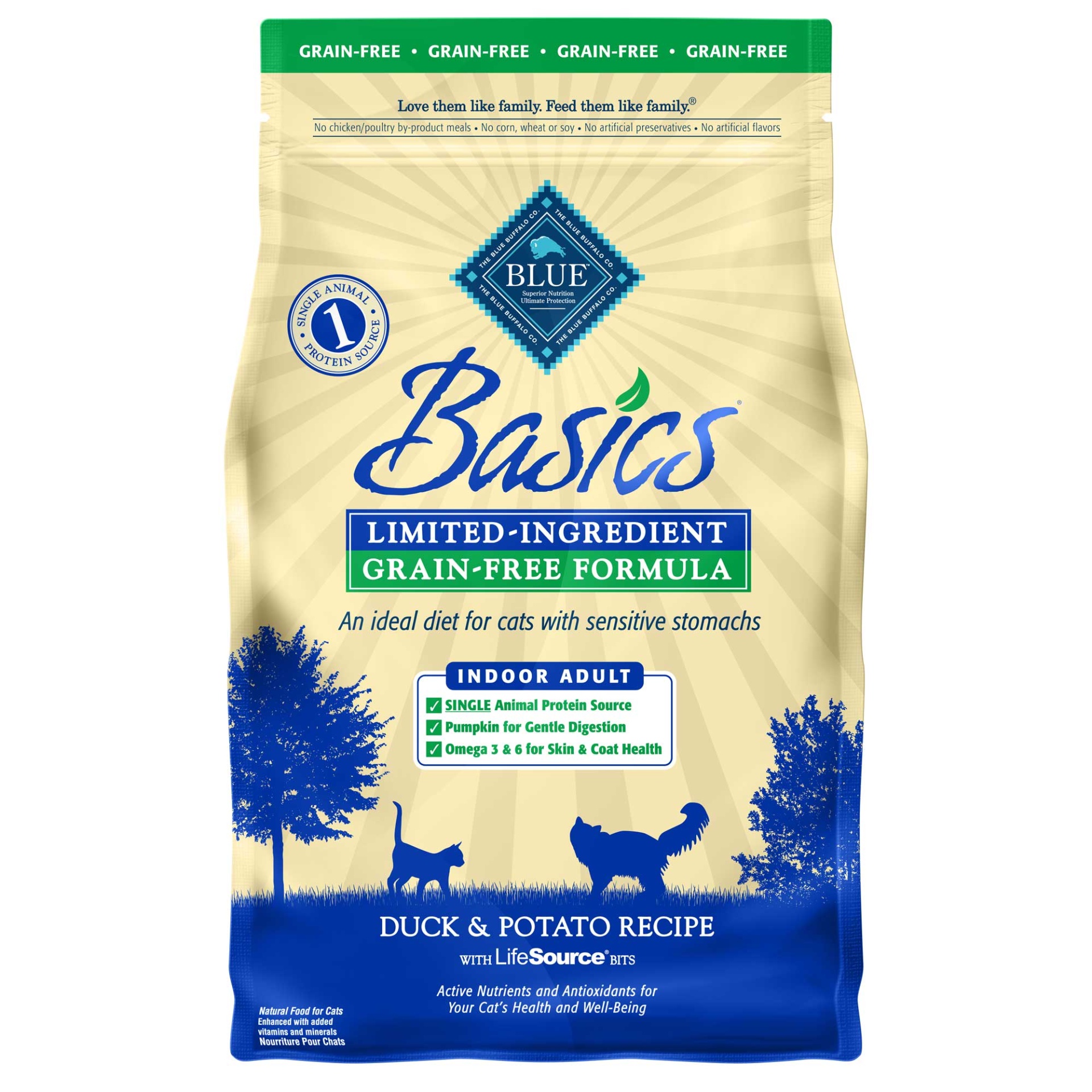 Blue Buffalo Blue Basics Limited Ingredient Grain Free Duck & Potato ...