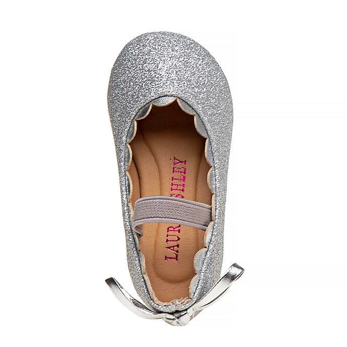 Laura Ashley Ballerina Dress Shoe - Silver size 8 | Shipt