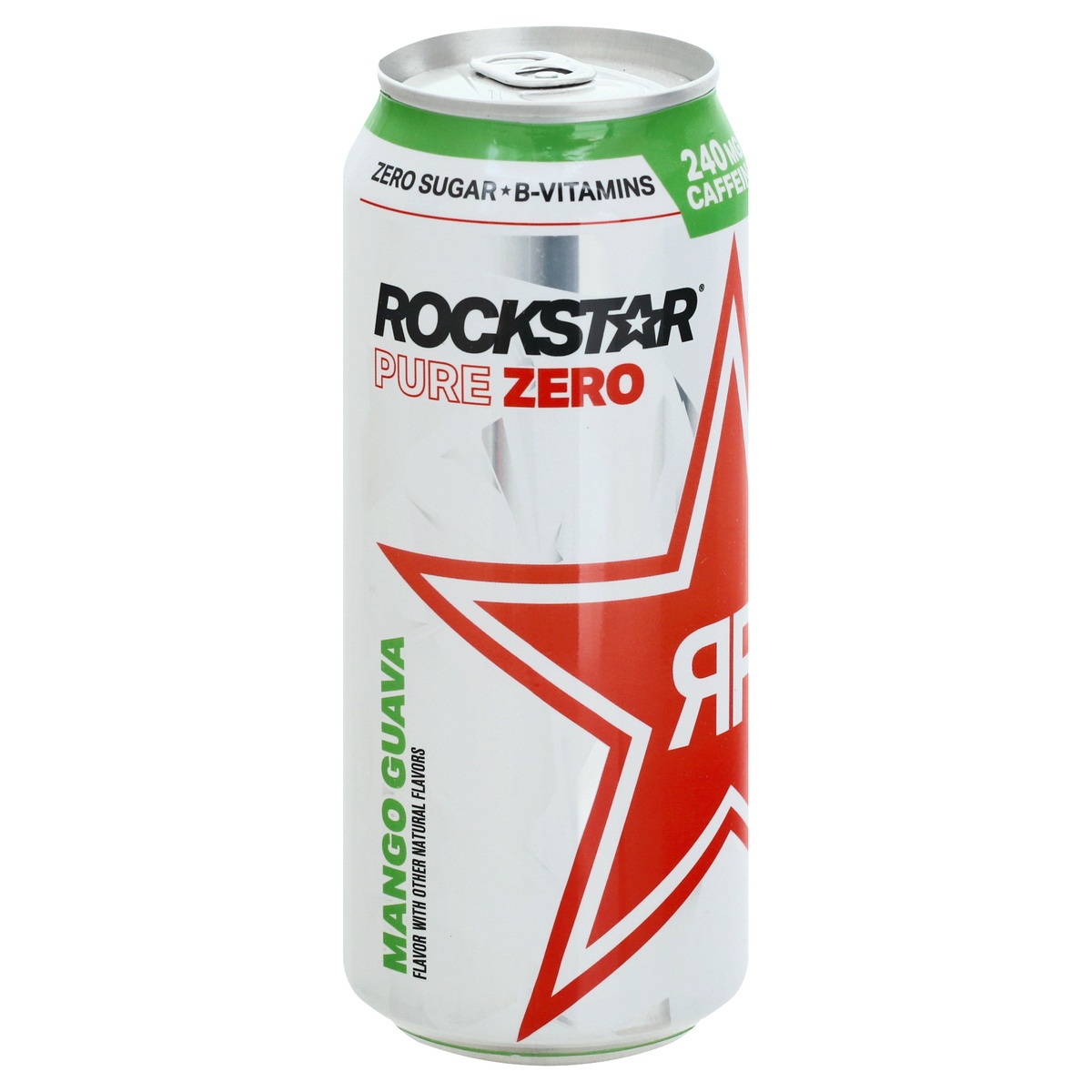 Rockstar Pure Zero Sugar Free Energy Drink Mango Guava Flavor 16 Fl Oz ...