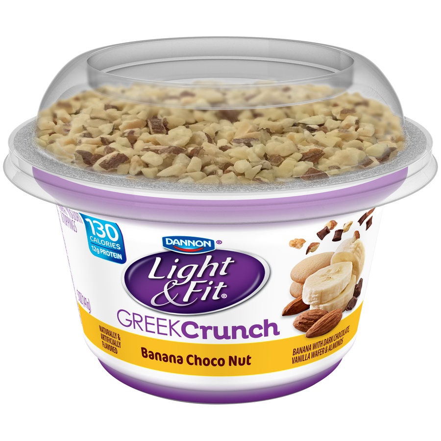 Dannon Light & Fit Greek Banana Choco Nut Yogurt Crunch With Toppings 5 ...