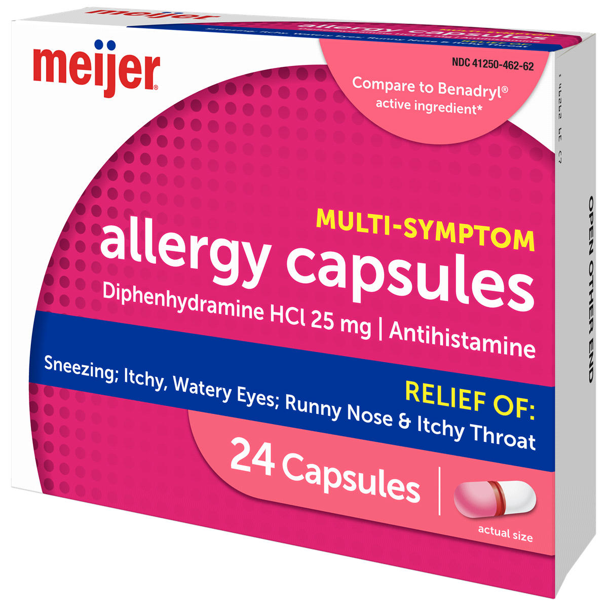 Meijer Allergy Relief Capsules 24 ct | Shipt