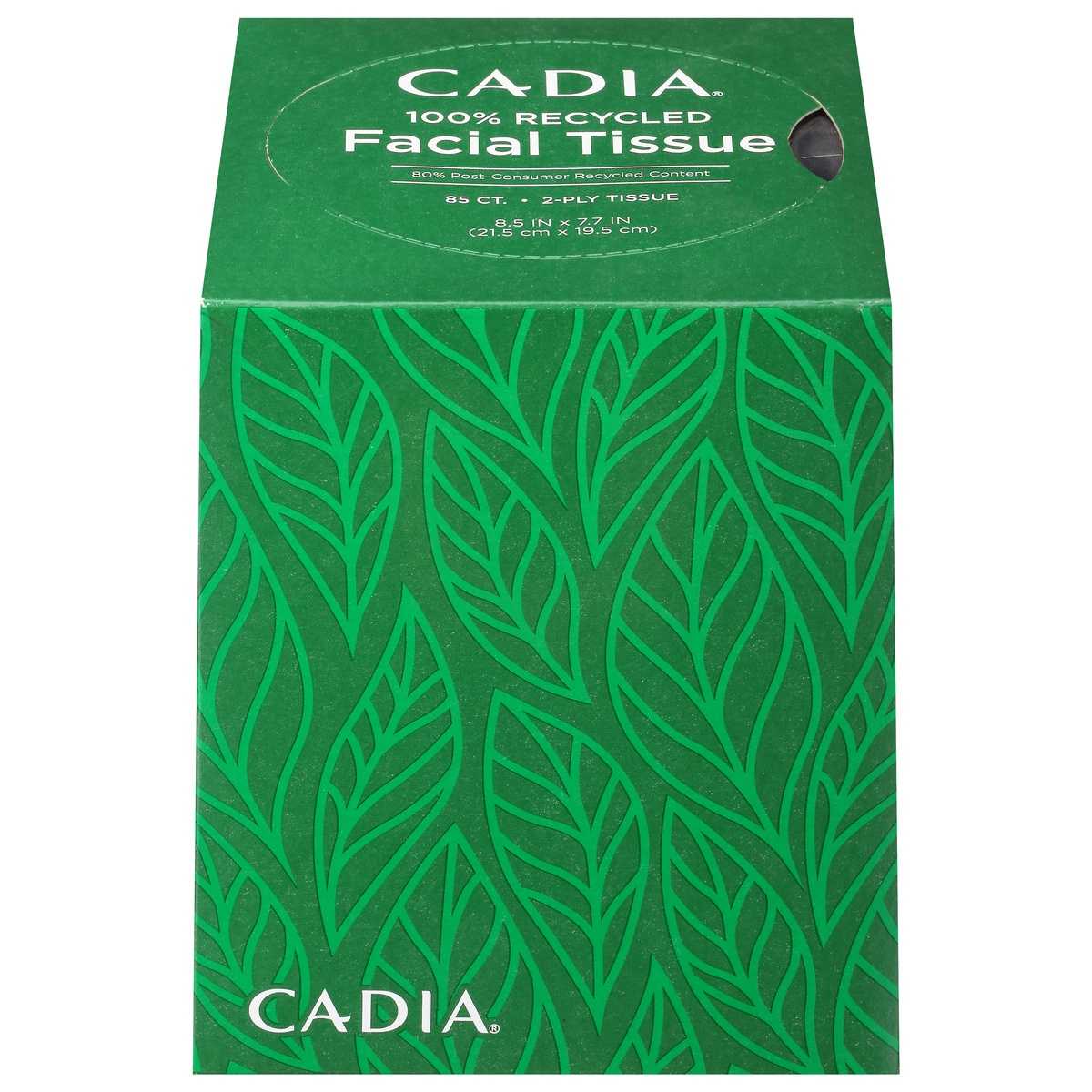 Cadia 100% Recycled 2-Ply Facial Tissue 85 Count 85 ct | Shipt