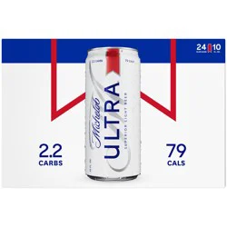 Michelob Ultra Light Beer, 24 Pack 10 fl. oz. Cans 24 ct | shipt