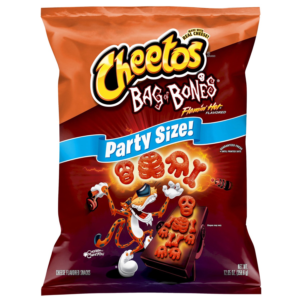 Frito-Lay Cheetos Bag Of Bones Flamin Hot Cheese Flavored Snacks 12.65 ...
