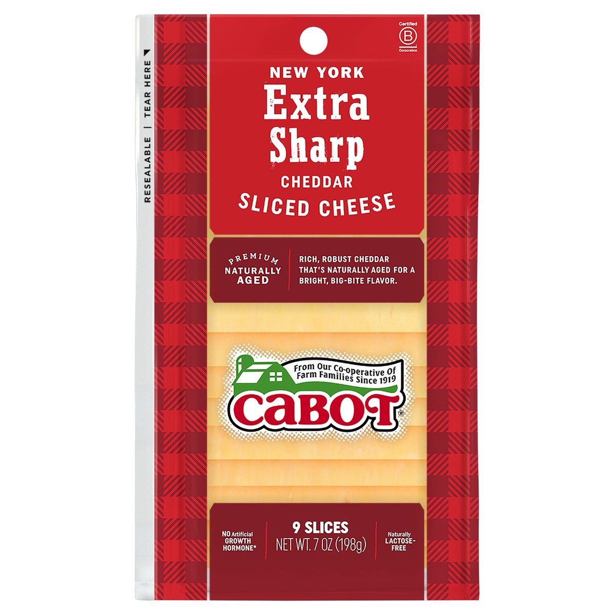 Cabot Ny Extra Sharp Sliced Cheddar Cheese 7 oz | Shipt