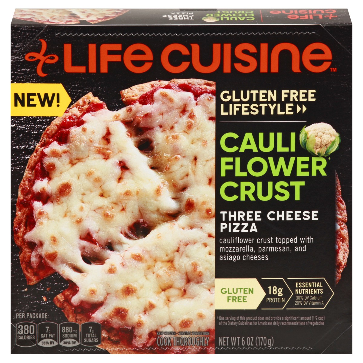 Life Cuisine Cauliflower Crust Three Cheese Pizza 6 oz | Shipt
