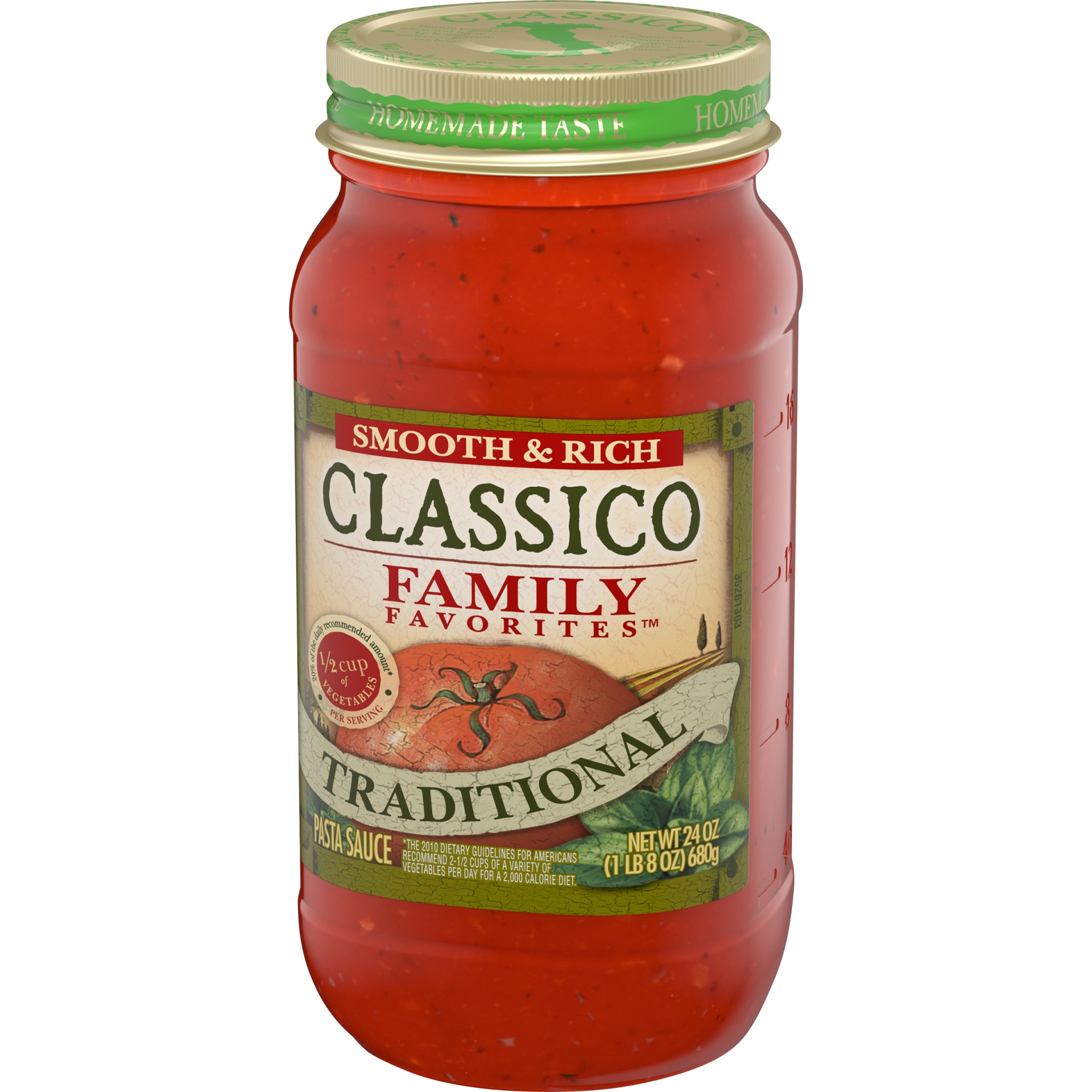 Classico Family Favorites Traditional Smooth & Rich Pasta Sauce 24 oz ...