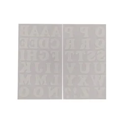 Iron-On White Flocked Cooper Letters By Make Market 1.5 in | shipt