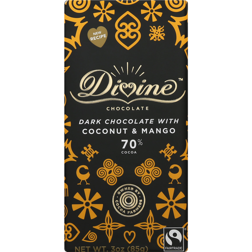 Divine Chocolate Divine Dark Chcolte W/coco&mango 3 oz | Shipt
