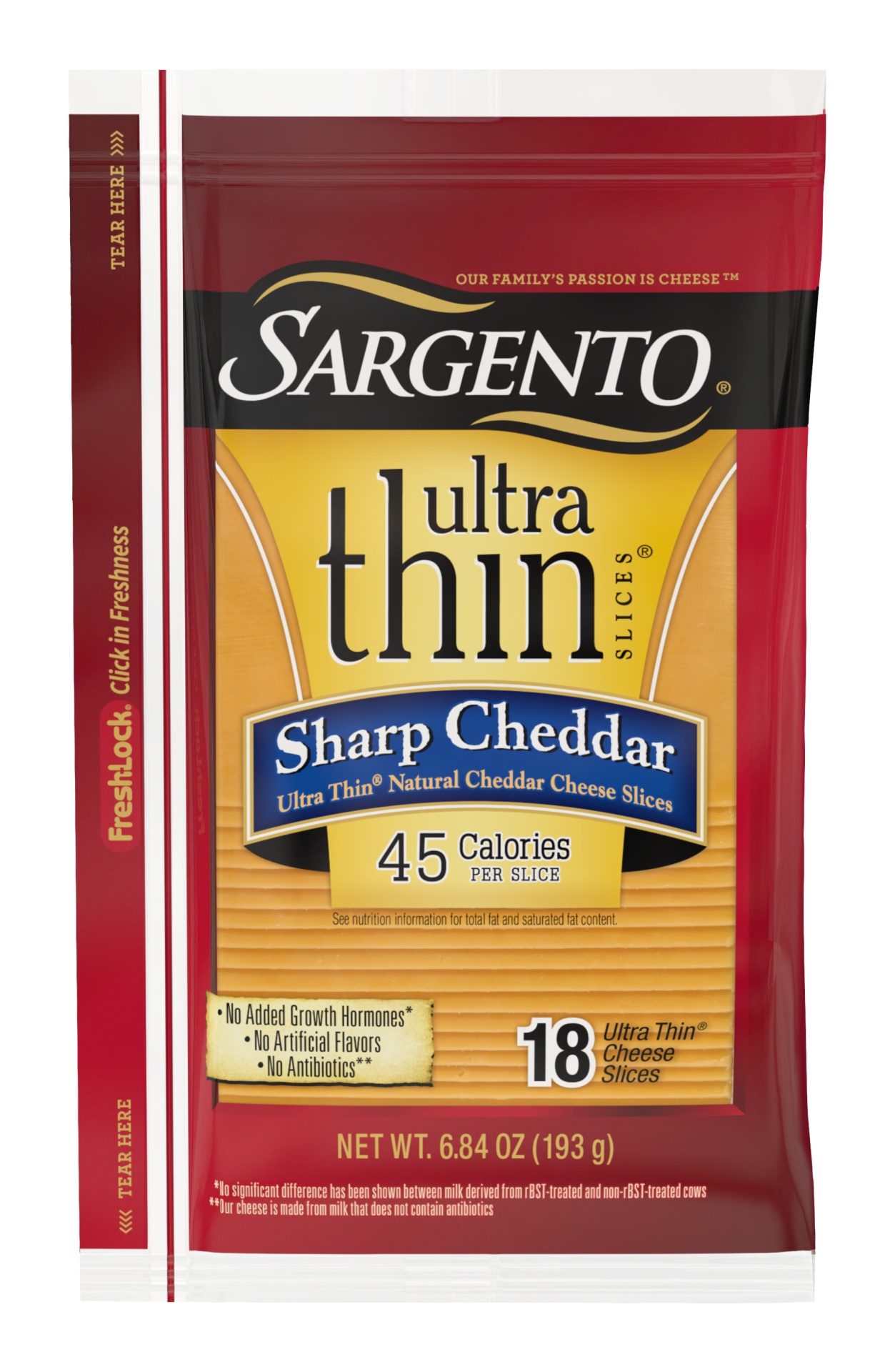Sargento Ultra Thin Sharp Cheddar Cheese Slices 18 ct | Shipt