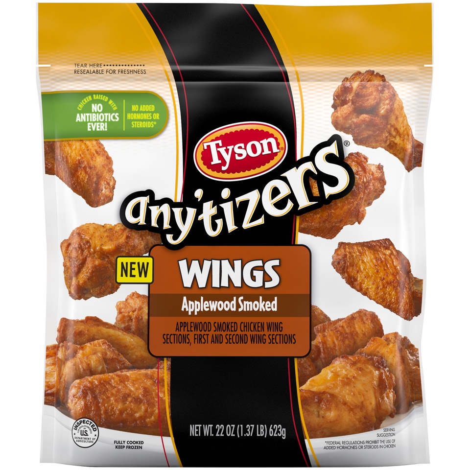 Tyson Any'Tizers Wings Applewood Smoked 22 oz | Shipt
