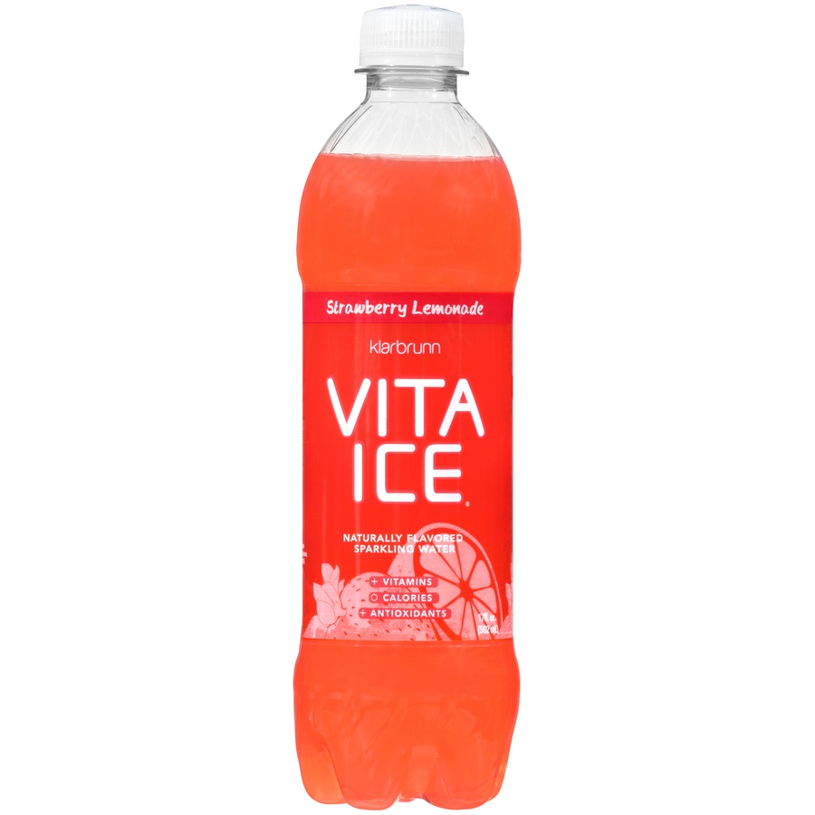 Vita Ice Sparkling Water - Strawberry Lemonade 17 oz | Shipt