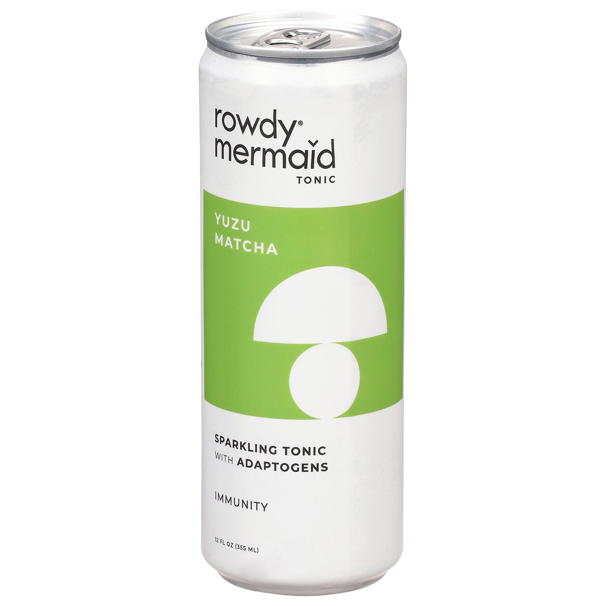 Rowdy Mermaid Immunity Yuzu Matcha Sparkling Tonic with Adaptogens 12 ...