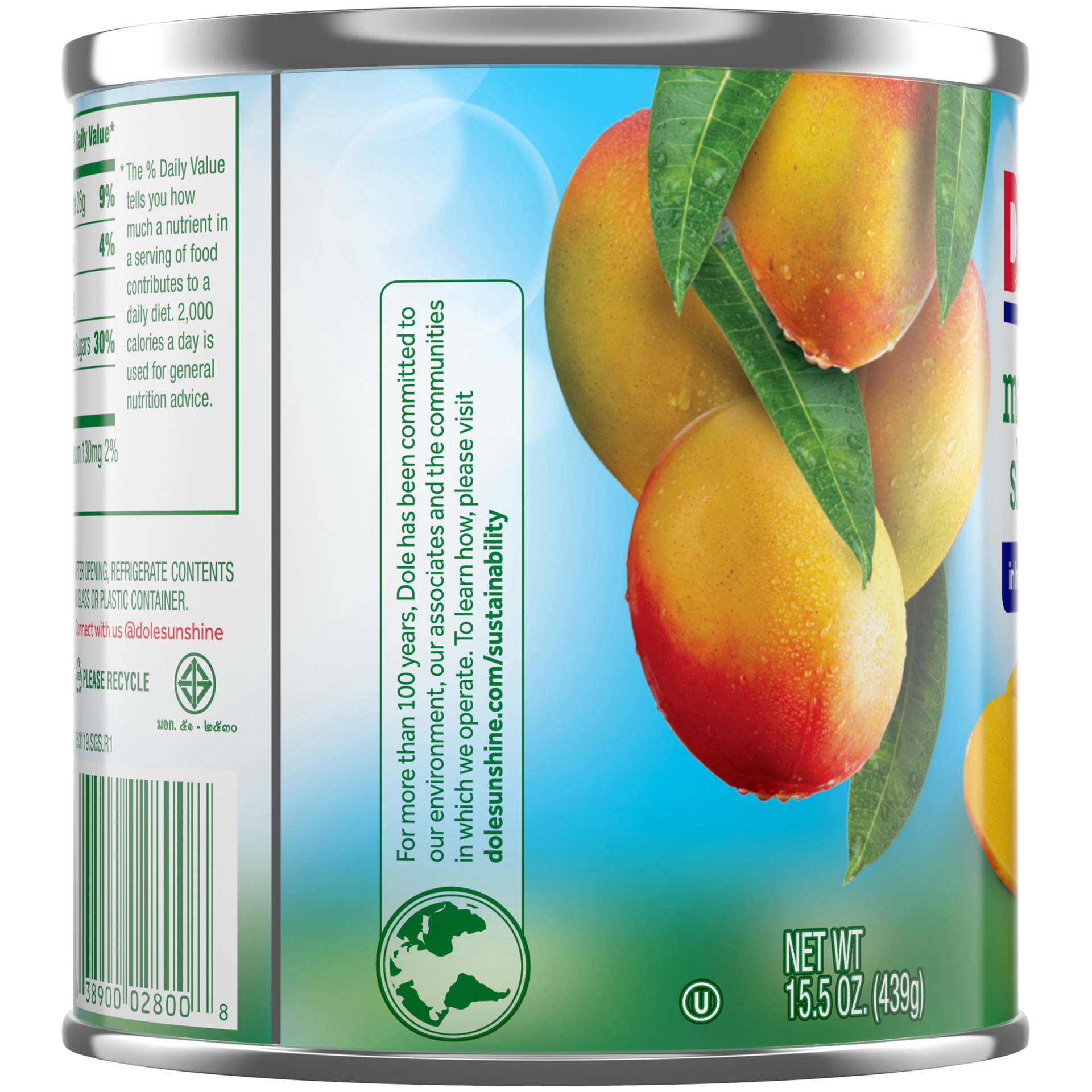 Dole Mango Slices In Heavy Syrup 15.5 oz | Shipt