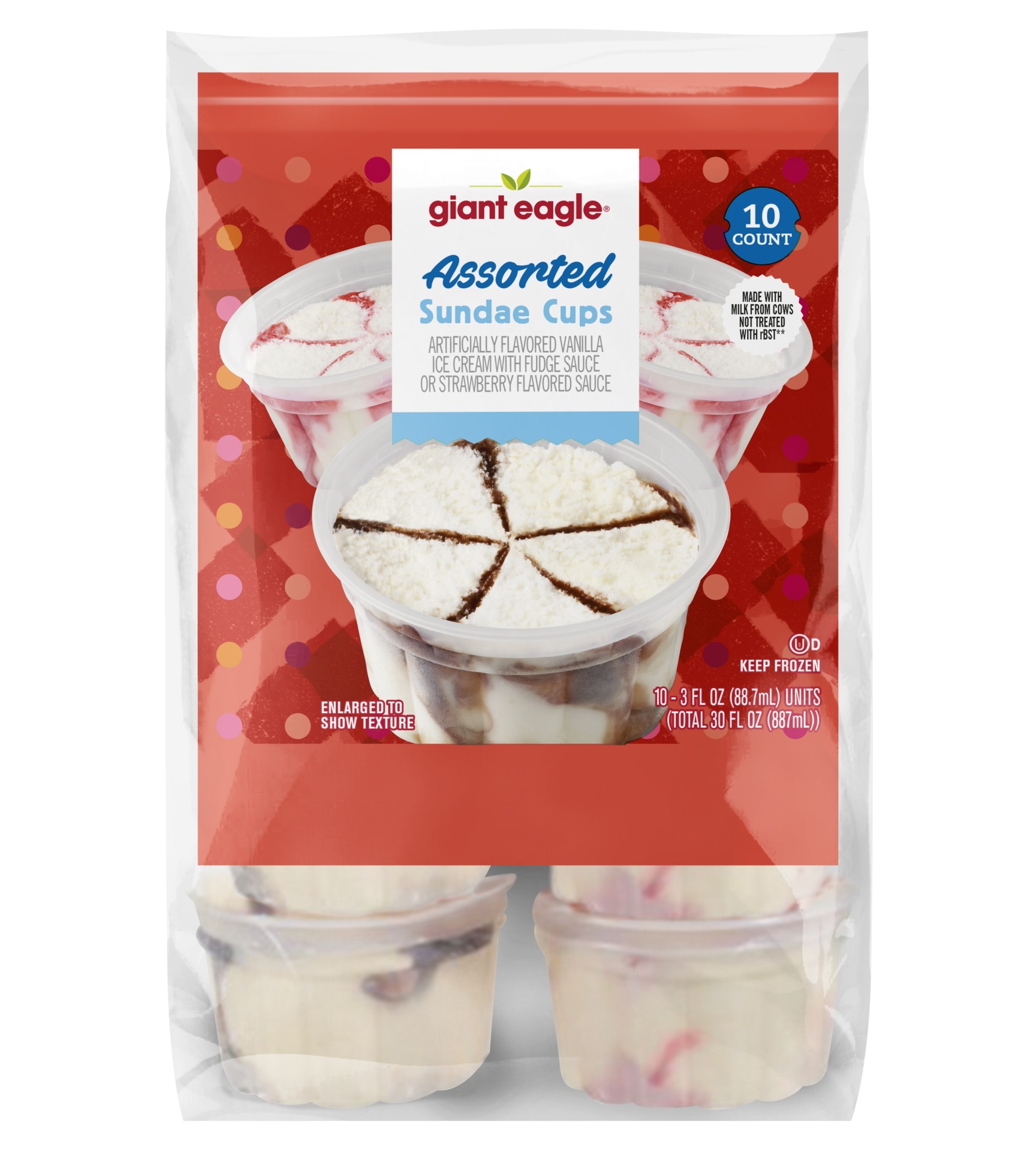 Giant Eagle Assorted Sundae Cups 10 ct | shipt