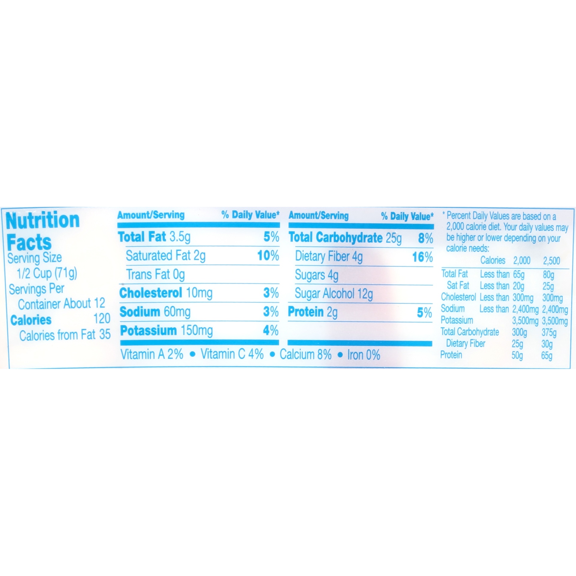 Blue Bunny Sweet Freedom No Sugar Added Banana Split Ice Cream 46 fl oz ...