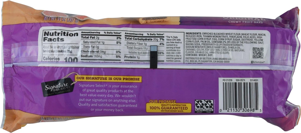 Signature Select Original Fig Bars 14.0 oz | Shipt
