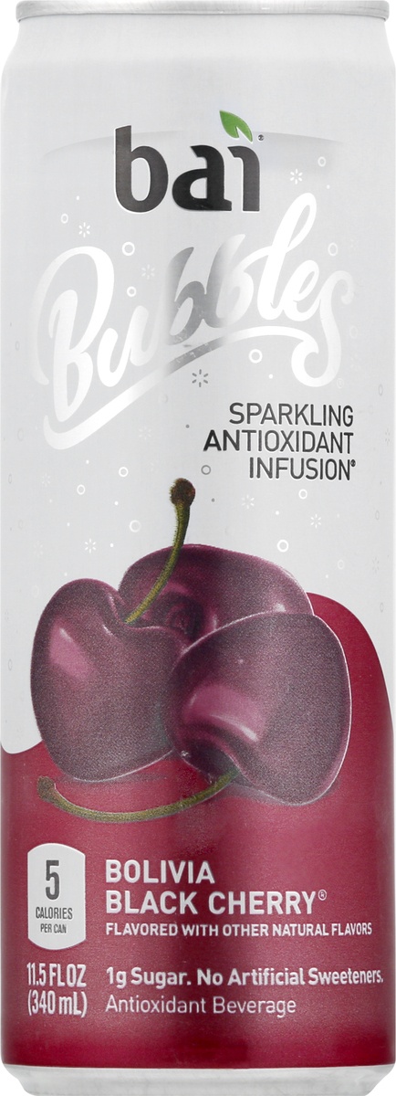 Bai Bubbles Bolivia Black Cherry Sparkling Antioxidant Infused Beverage 11.5 oz | Shipt