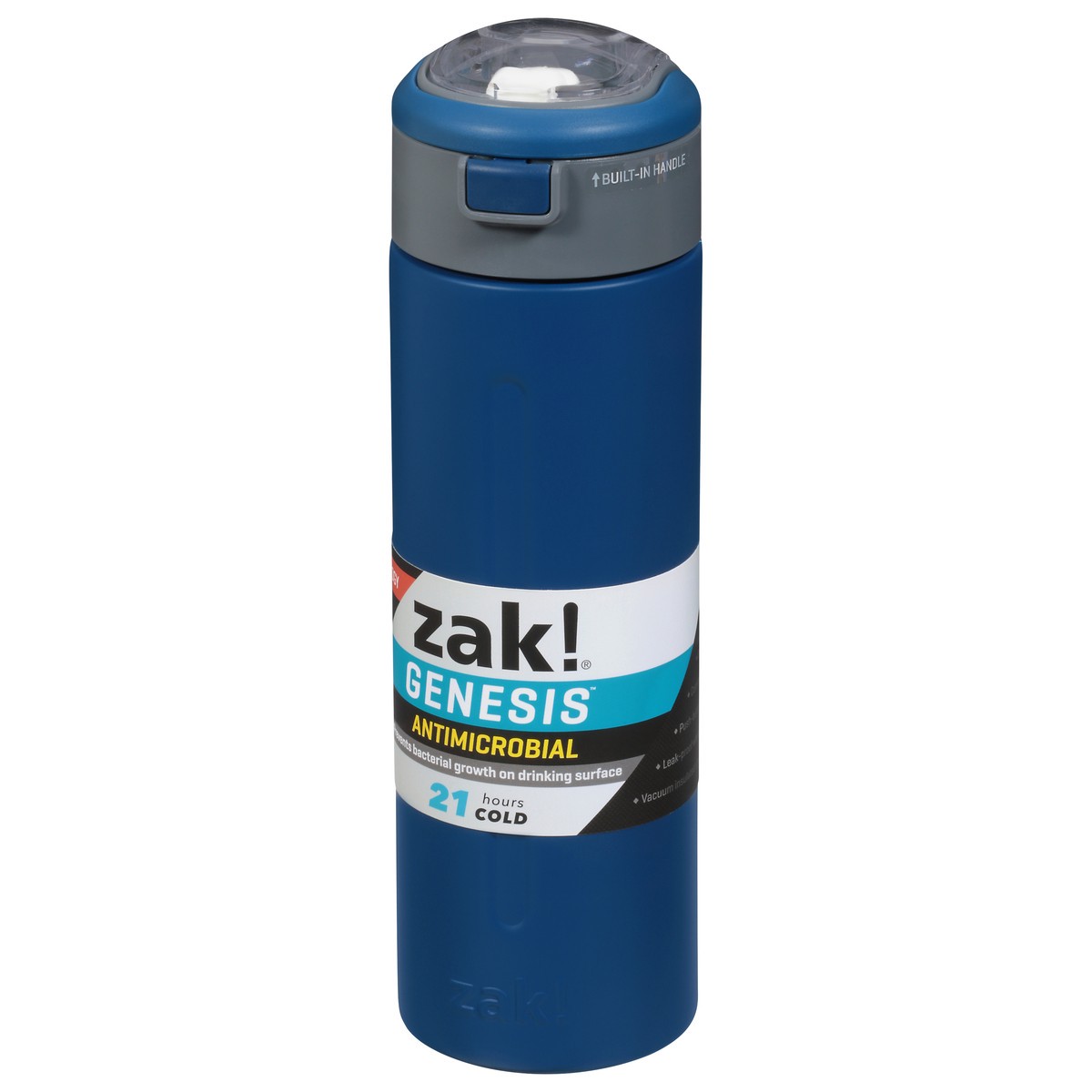 Zak! Designs Stainless Steel Insulated Water Bottle - Genesis Indigo 24 ...