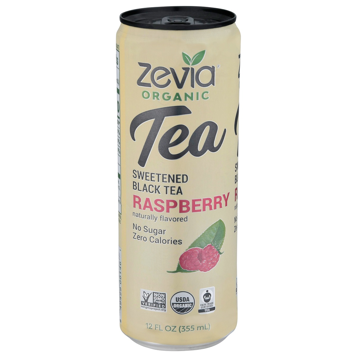 Zevia Organic Sweetened Black Tea Raspberry Flavored 12 fl oz | Shipt