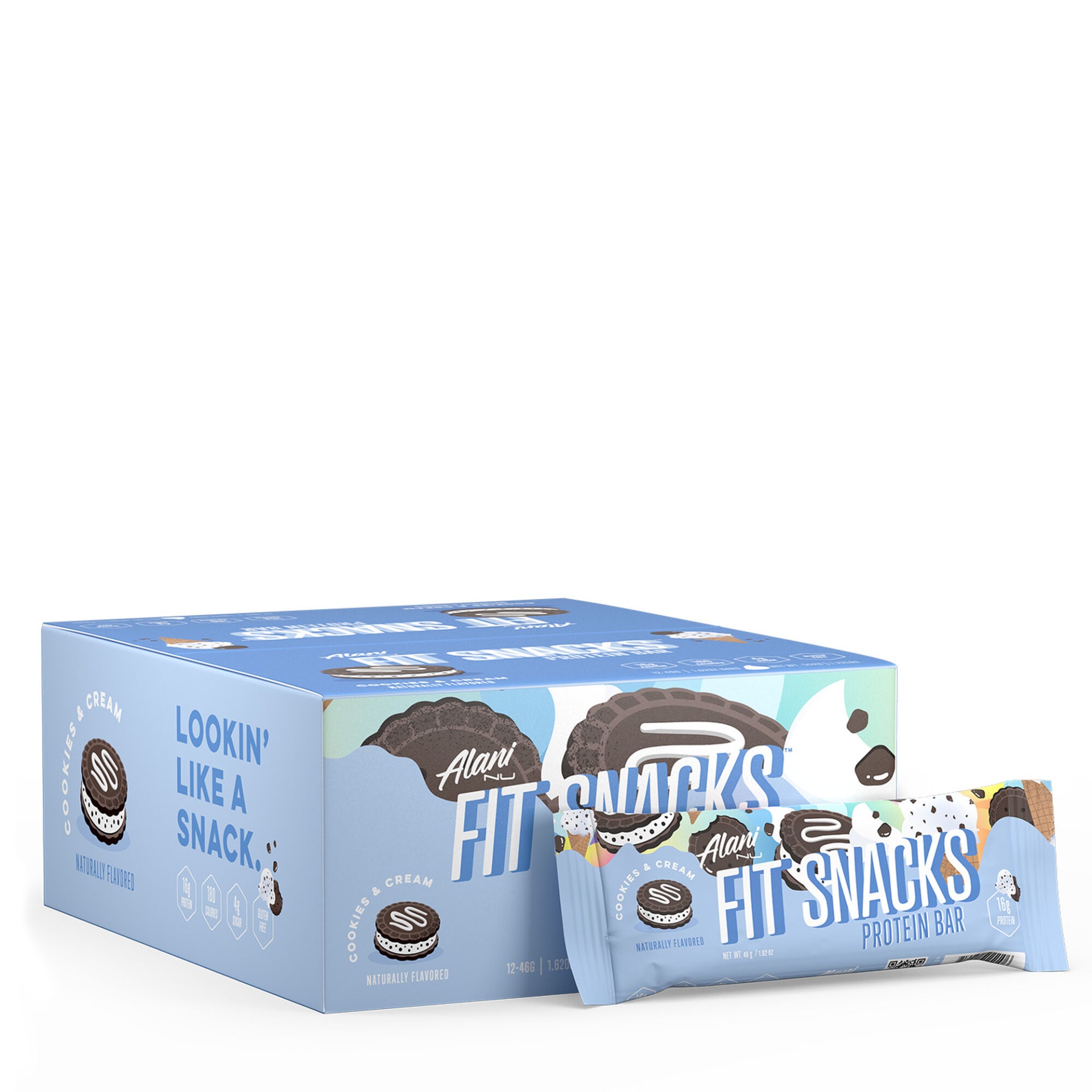 Alani Nu Fit Snacks Protein Bar - Cookies & Cream 12 ct | Shipt