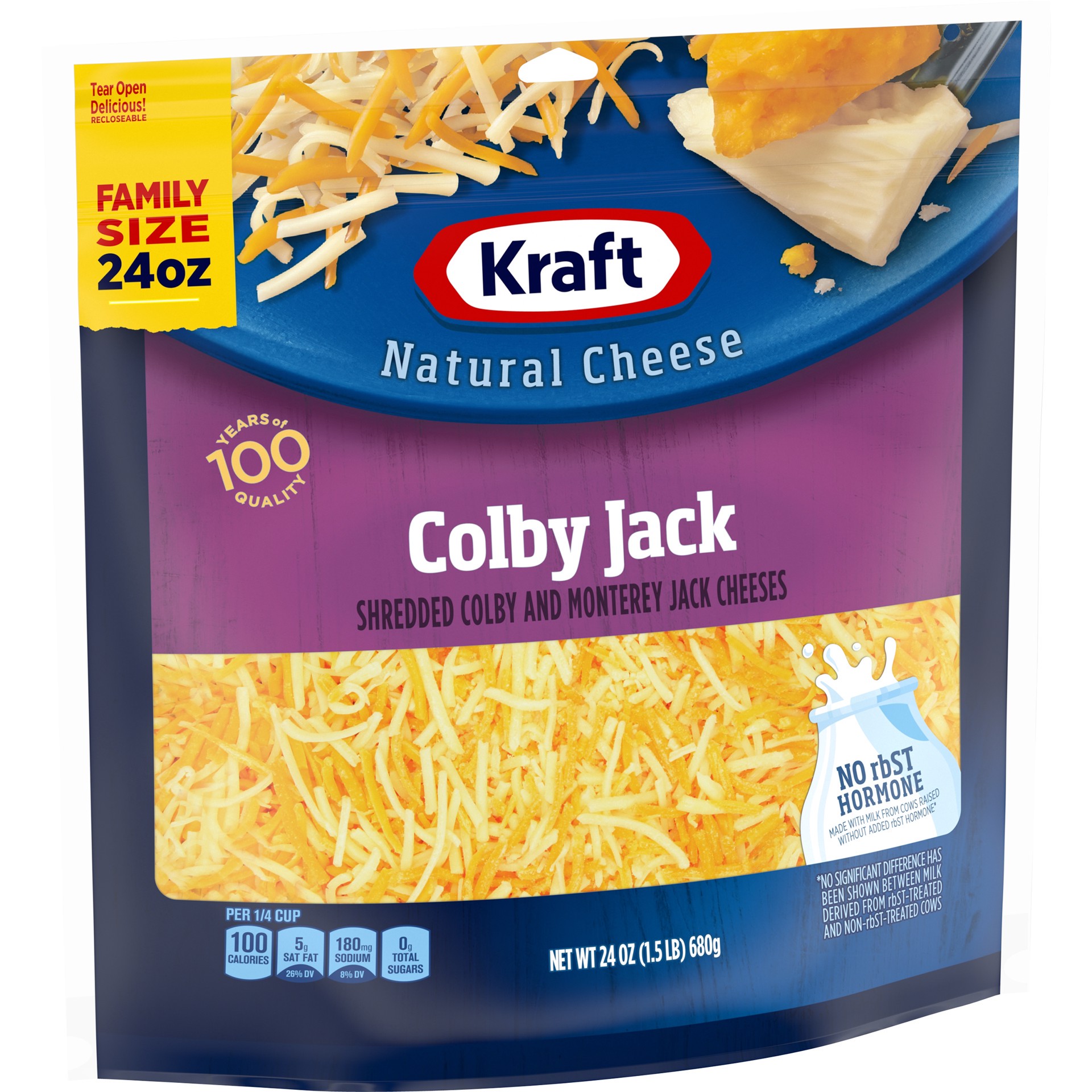 Kraft Colby Jack Shredded Cheese Family Size 24 oz | Shipt