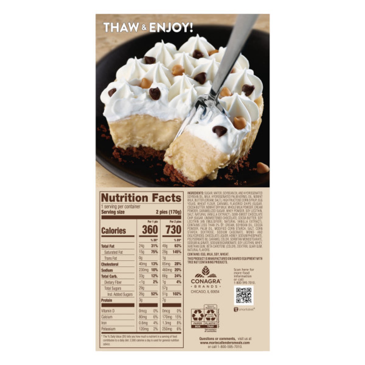 MARIE CALLENDERS Marie Callender's Salted Caramel Cream Flavored Mini ...