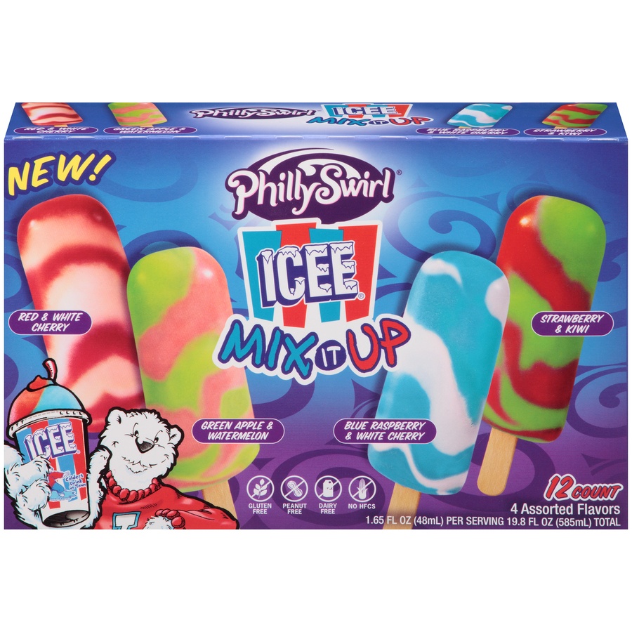 PhillySwirl Icee Mix It Up Assorted Flavors 12 ct; 1.65 fl oz | Shipt