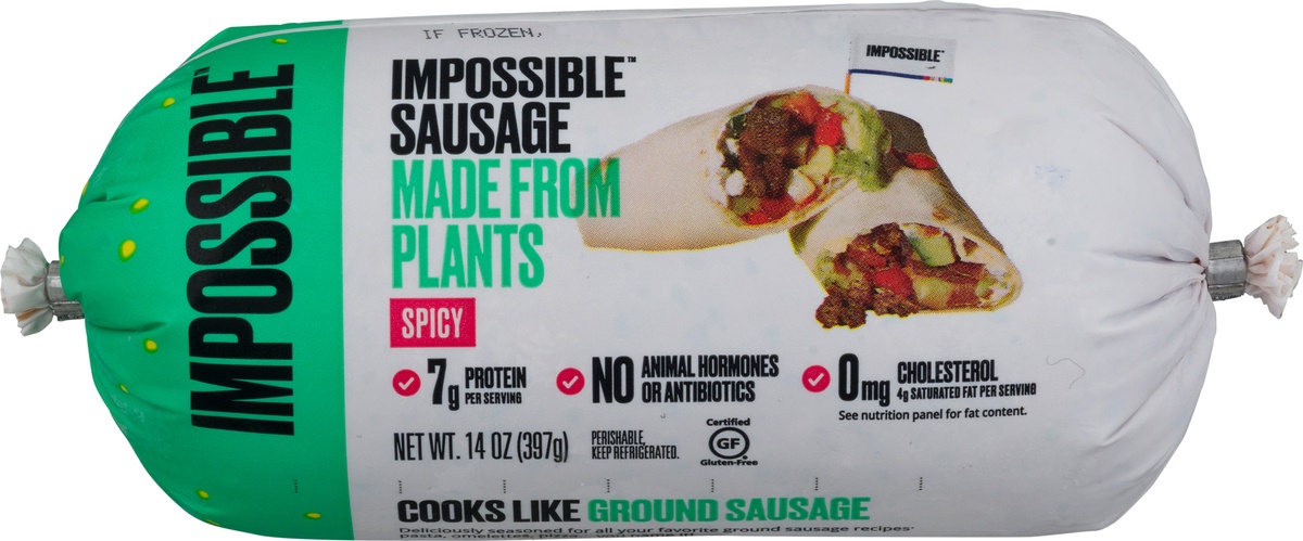 Impossible Spicy Original Ground Sausage Roll 14 oz | Shipt